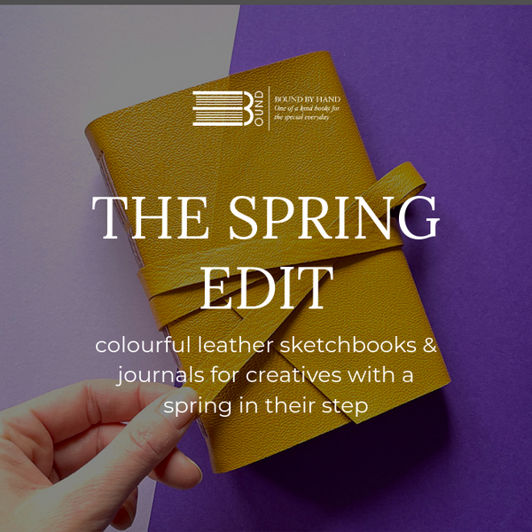 The Spring Edit: colouful leather sketchbooks and journals - BOUND