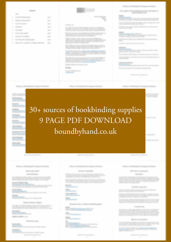 Bookbinding for Beginners | pdf downloads & mentoring - BOUND